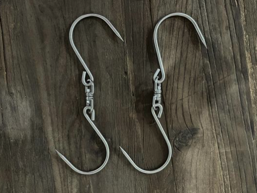 S Shaped Meat Hooks Extended – Tagwood BBQ Europe
